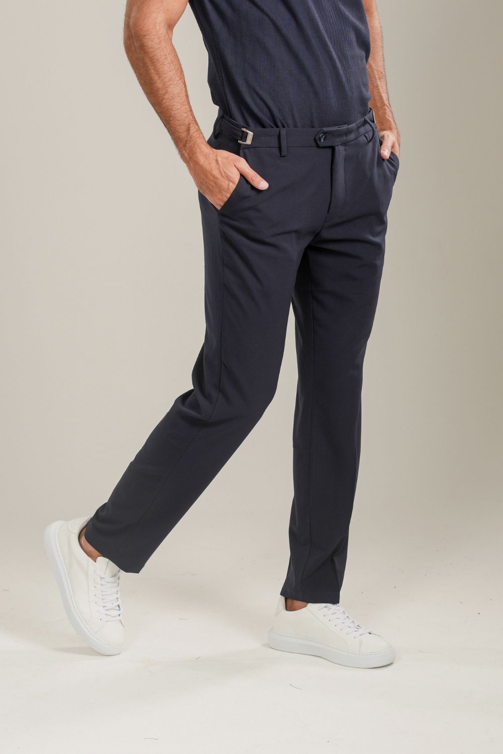 Calça Roman Confort Tec - Linha Rich - Azul Escuro